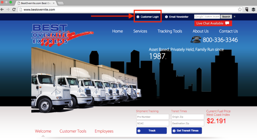 Best Overnite Express - BTVP - Cabotage TMS : Cabotage TMS